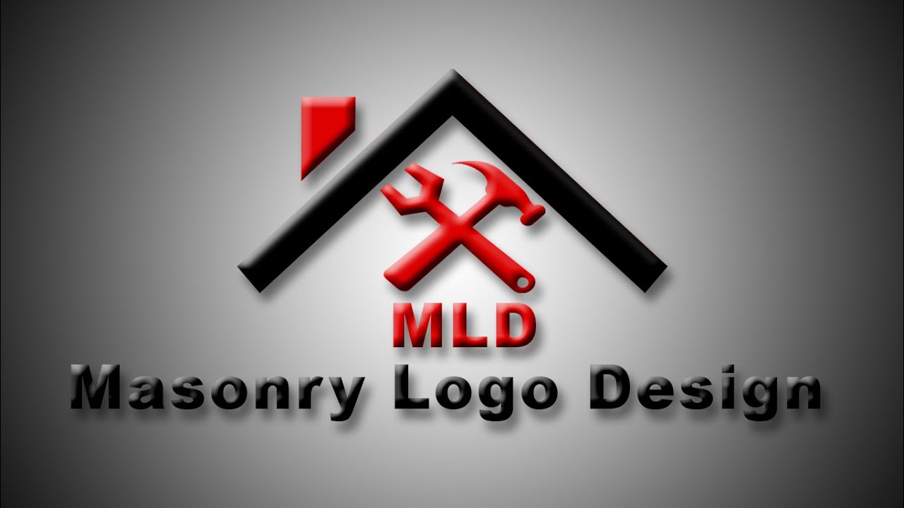 Masonry Logo Design | 3d Effect - YouTube