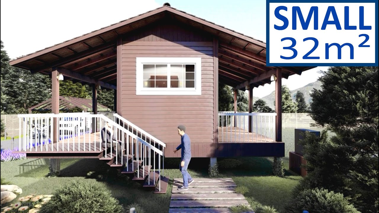 SMALL HOUSE DESIGN 8 x 4 meters💒 4x8 Simple LOW BUDGET HOME ( 40 SQM ...