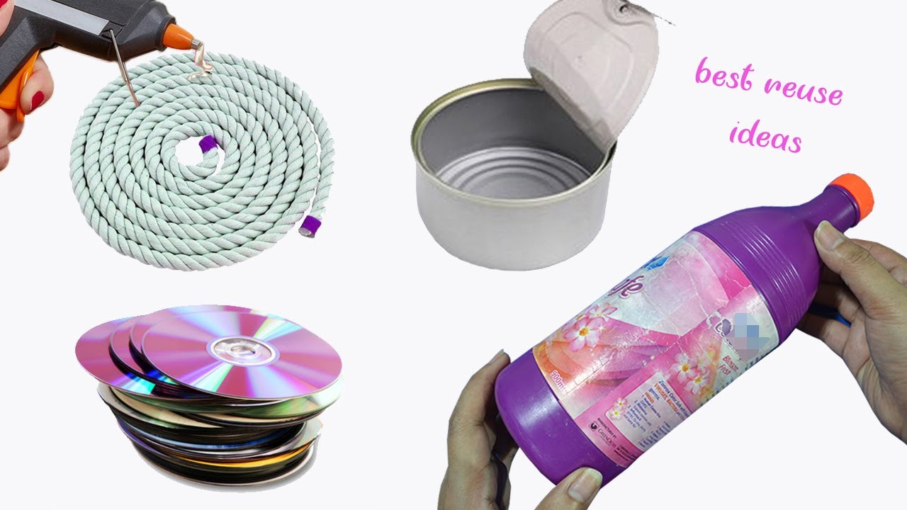 4 EASY RECYCLING IDEAS TO MAKE WHEN YOU'RE BORED! Best Reuse Idea ...