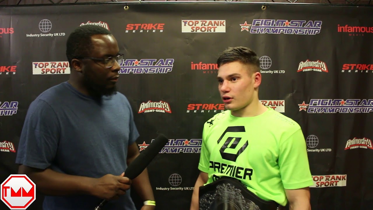 Nik Bagley post fight interview Fightstar Championship 13 - YouTube