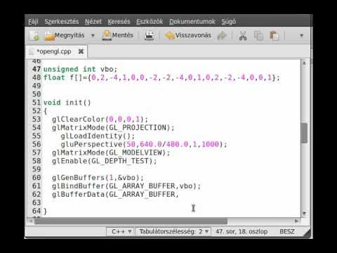 OpenGL tutorial 24 - VBO and vertex array - YouTube