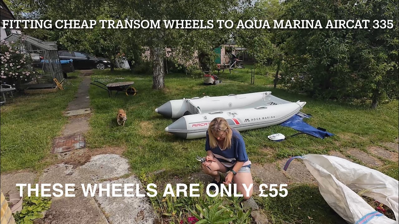 Fitting Transom Wheels to The Aqua Marina AIRCAT 335 or Any SIB - YouTube