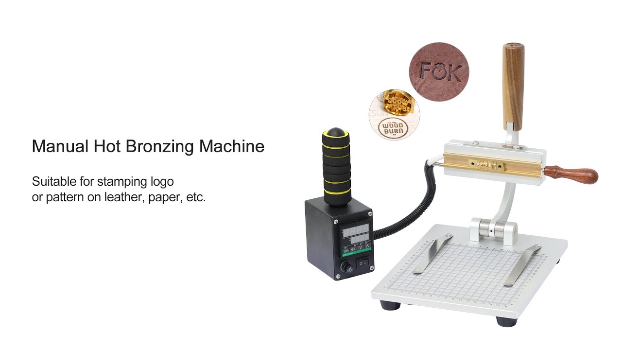 ZONESUN ZS 90ZM Hot stamping machine embossing machine - YouTube