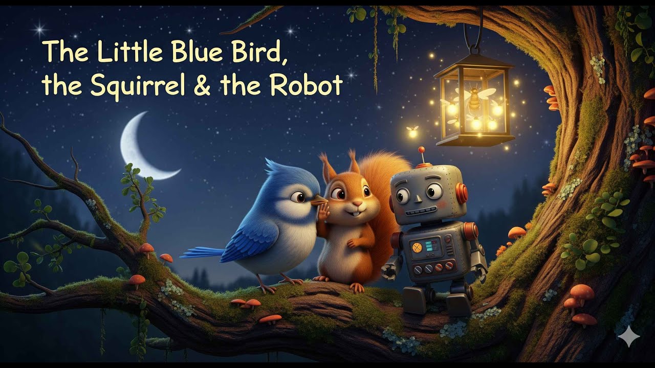 Bedtime Story for Kids The Little Blue Bird, the Squirrel & the Robot ...