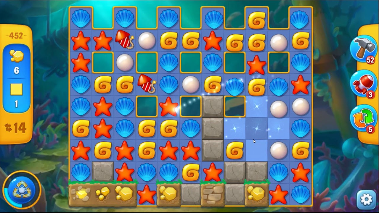 Fishdom level 452 - YouTube