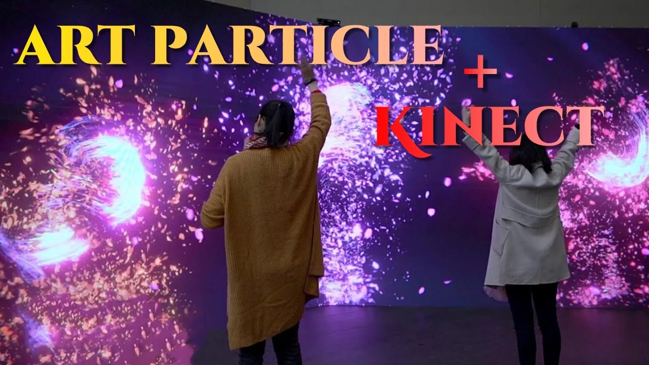 Interactive Trace Body: Kinect Sensor LED Wall Art - YouTube