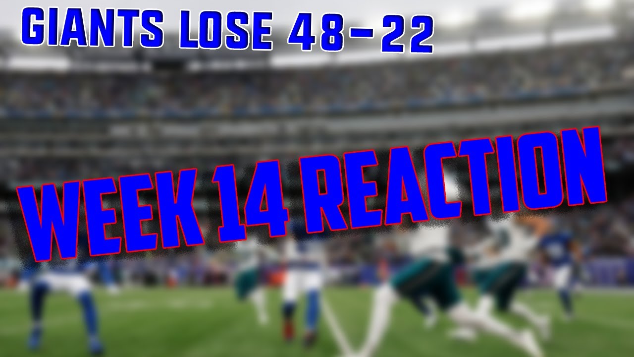 Giants fall 48-22. Terrible Loss. Can they bounce back vs the ...