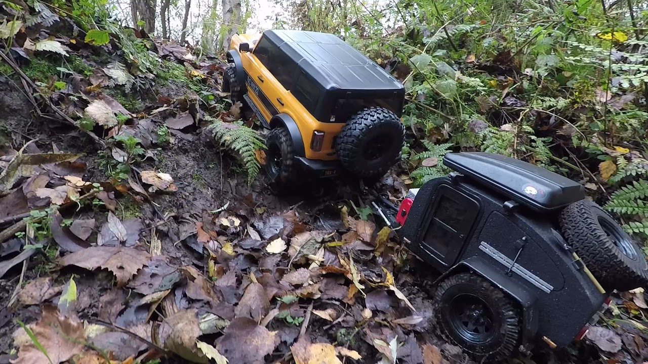 Traxxas TRX4 Ford Bronco 2021 With Camper Trailer & Pro Scale Remote ...