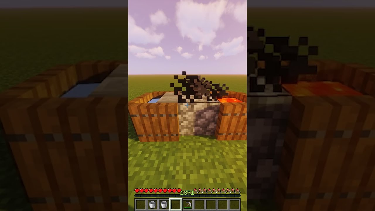Como fazer farm de pedregulho no minecraft #Shorts - YouTube