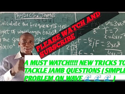 A NICE SOLUTIONS TO SIMPLE PROBLEM ON WAVE MOTION #jamb #waec #calculations #maths - YouTube