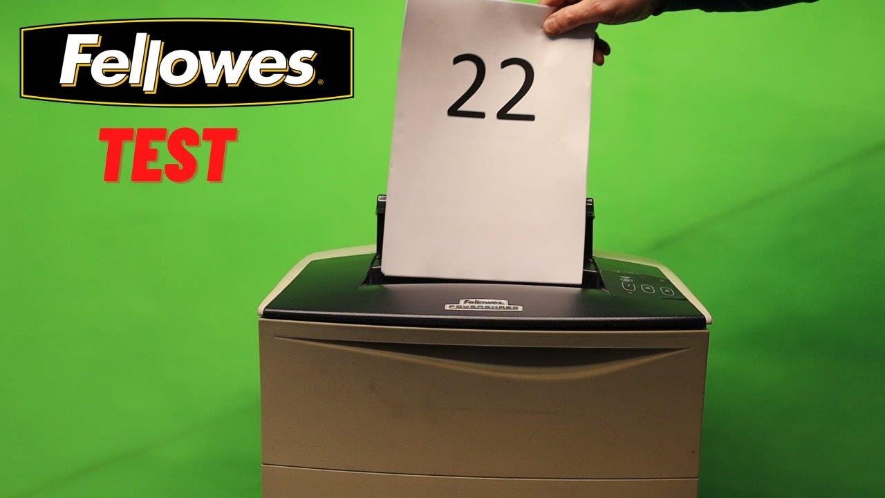 TEST Niszczarka Fellowes c 220 - YouTube