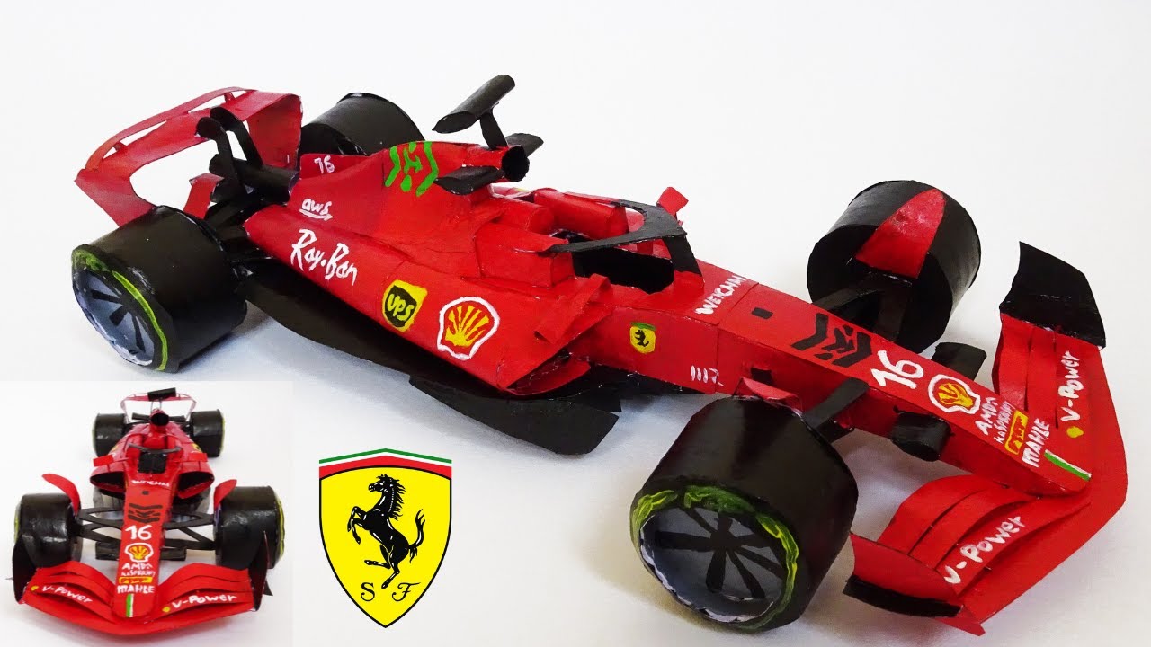 Ferrari F1-75 2022 car made from paper | Charles Leclerc - YouTube