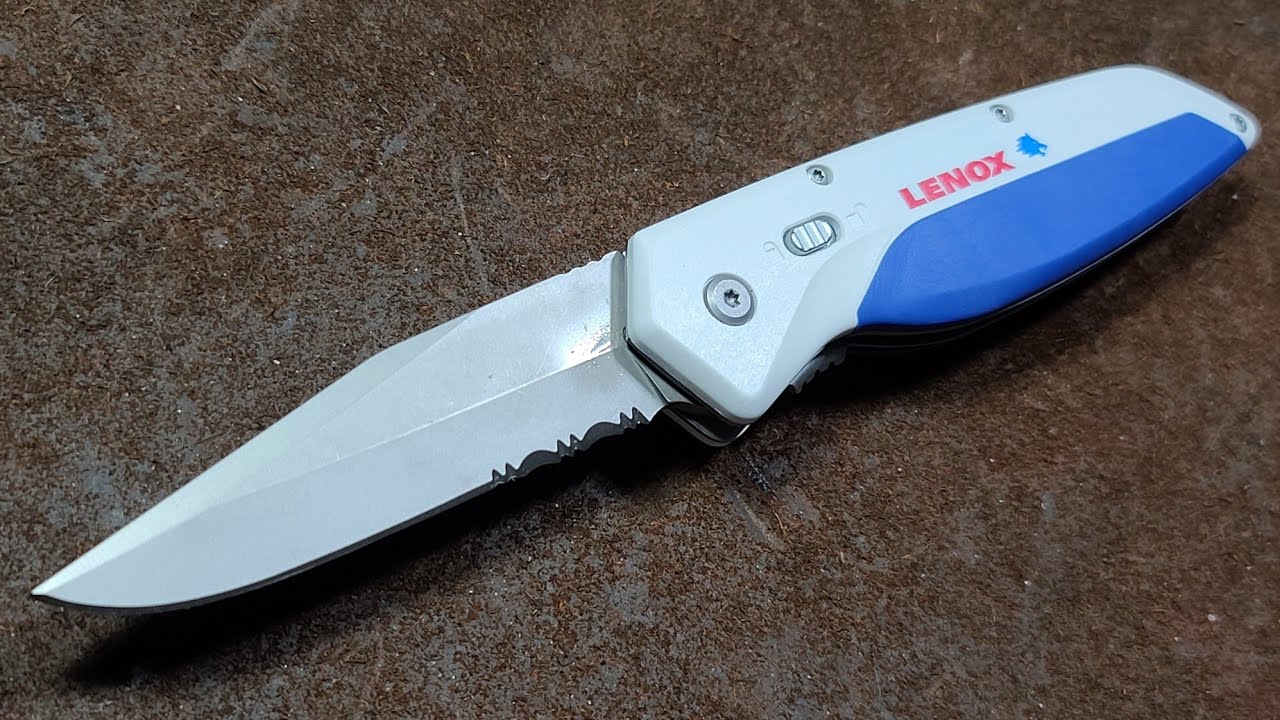 Lenox 3.5" Push Button Spring Assist Pocket Knife Review - YouTube