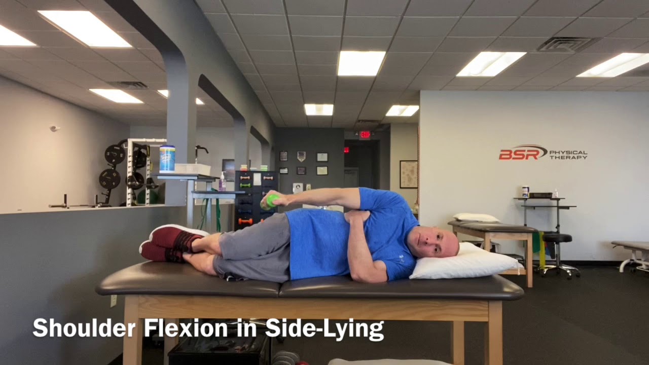 Shoulder Flexion In Side Lying Youtube