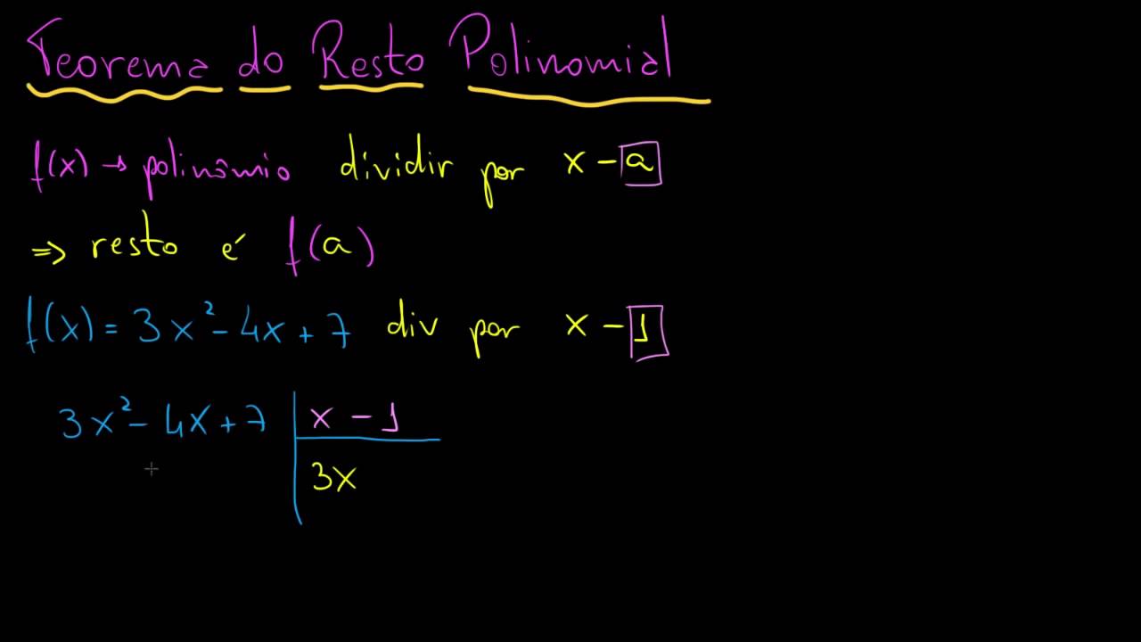 Teorema do resto polinomial - YouTube