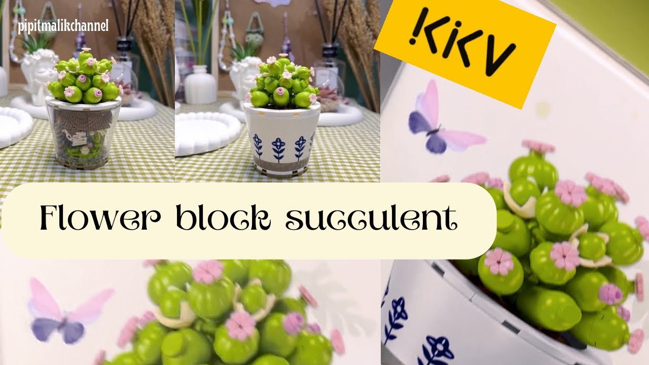 flower block succulent KKV | bunga lego kaktus KKV #kkv #lego #block # ...