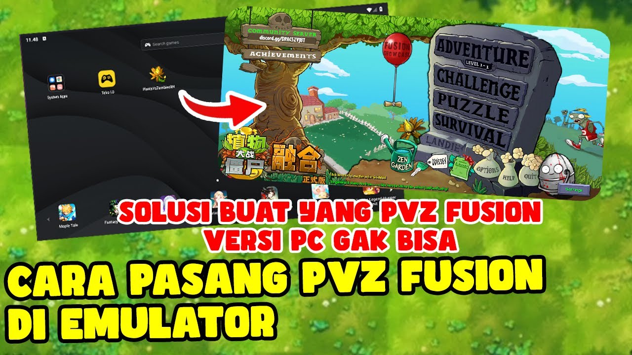 Cara Download & Pasang PVZ Fusion Android di PC/Laptop dengan Emulator ...
