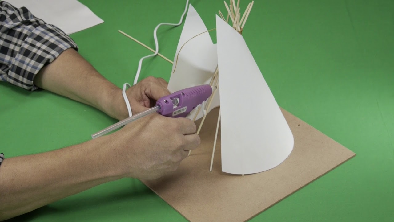 How to Create a Miniature Teepee - YouTube