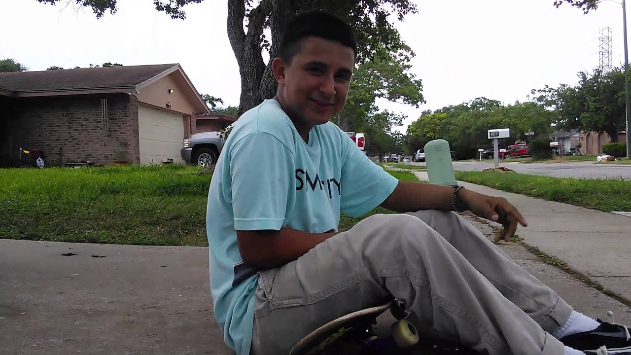 Boy flips off camera - YouTube