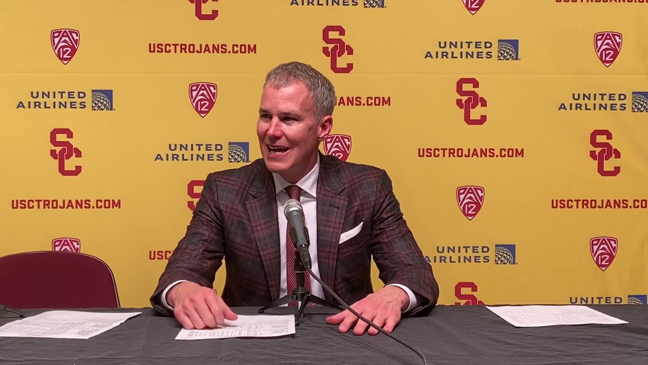Andy Enfield: USC defeats FGCU 71-58 at Galen - YouTube
