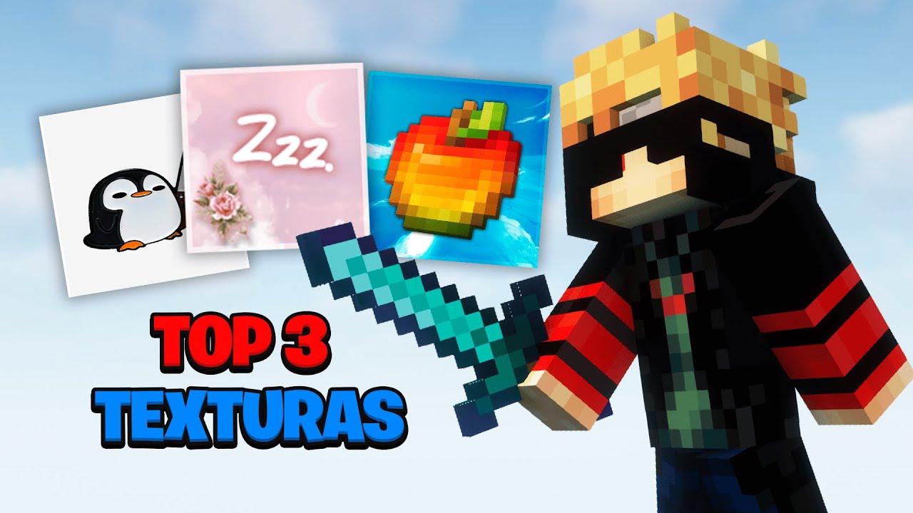 MINECRAFT AS 3 MELHORES TEXTURAS PARA BEDWARS - YouTube