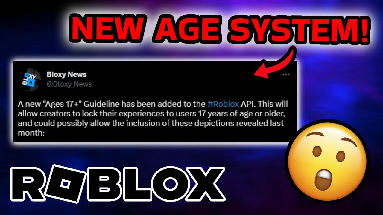 ROBLOX'S NEW GAME AGE SYSTEM! (17+ Only Games, ETC) - YouTube