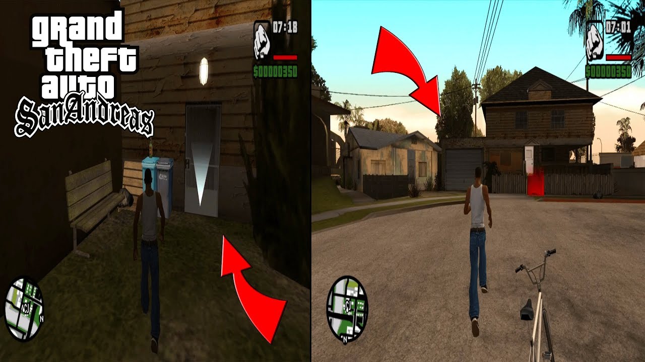 Secret Basement outside CJ's House in GTA San Andreas! (Hidden Places ...