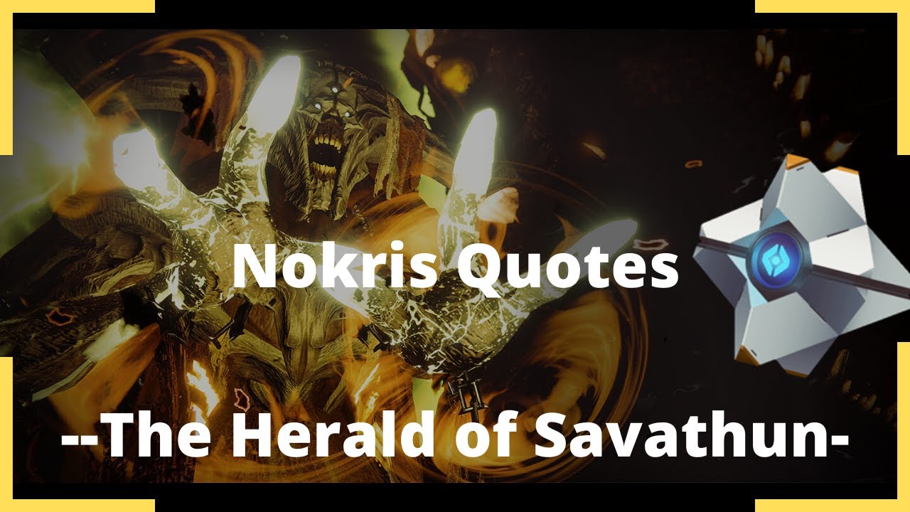 Nokris Quotes-Destiny 2 Season of Arrivals - YouTube