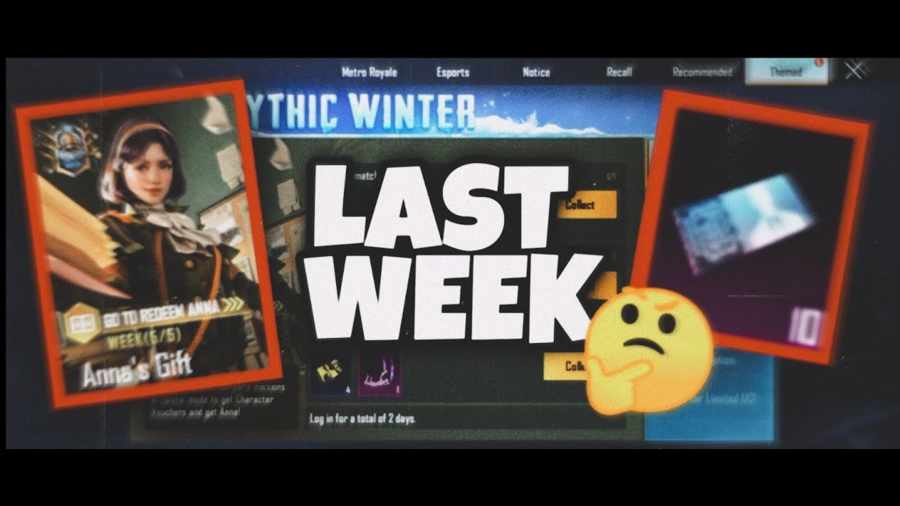 ANNA CHARACTER VOUCHERS | LAST WEEK | PUBG MOBILE | SPICY KING OP ...