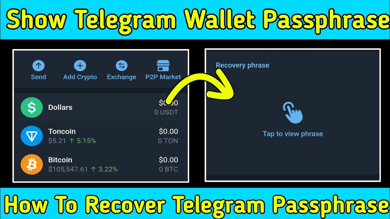 🔥How To Show Telegram Wallet Passphrase | Recover Telegram Wallet ...