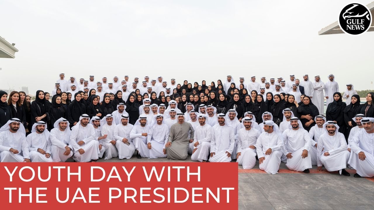 International Youth Day: UAE President receives youth delegation - YouTube