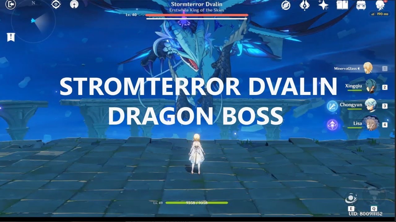 STROMTERROR DVALIN DRAGON BOSS - GENSHIN IMPACT - YouTube
