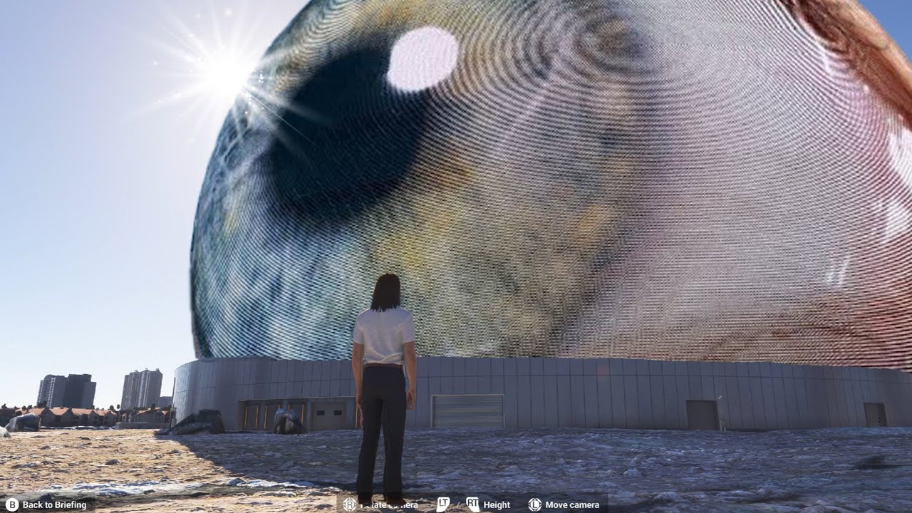 I Walked to The Sphere In Microsoft Flight Simulator 2024!! Unreal ...