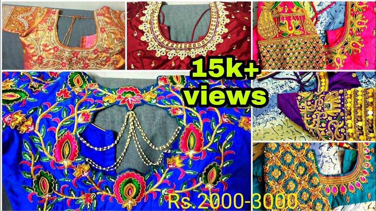 Maggam work blouses near Charminar under Rs.2000| Tips to increase life ...