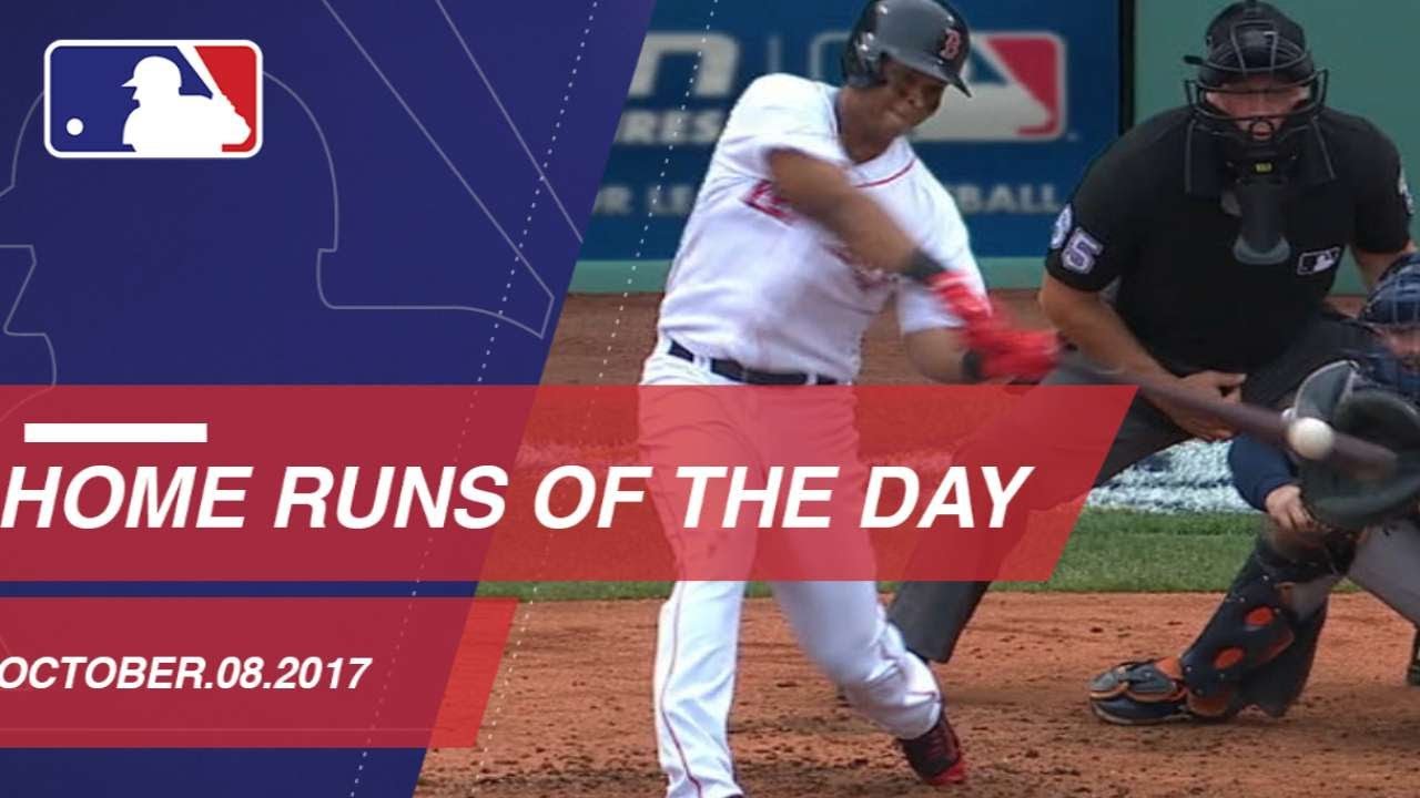 Check out all the homers around the Majors: 10/8/17 - YouTube