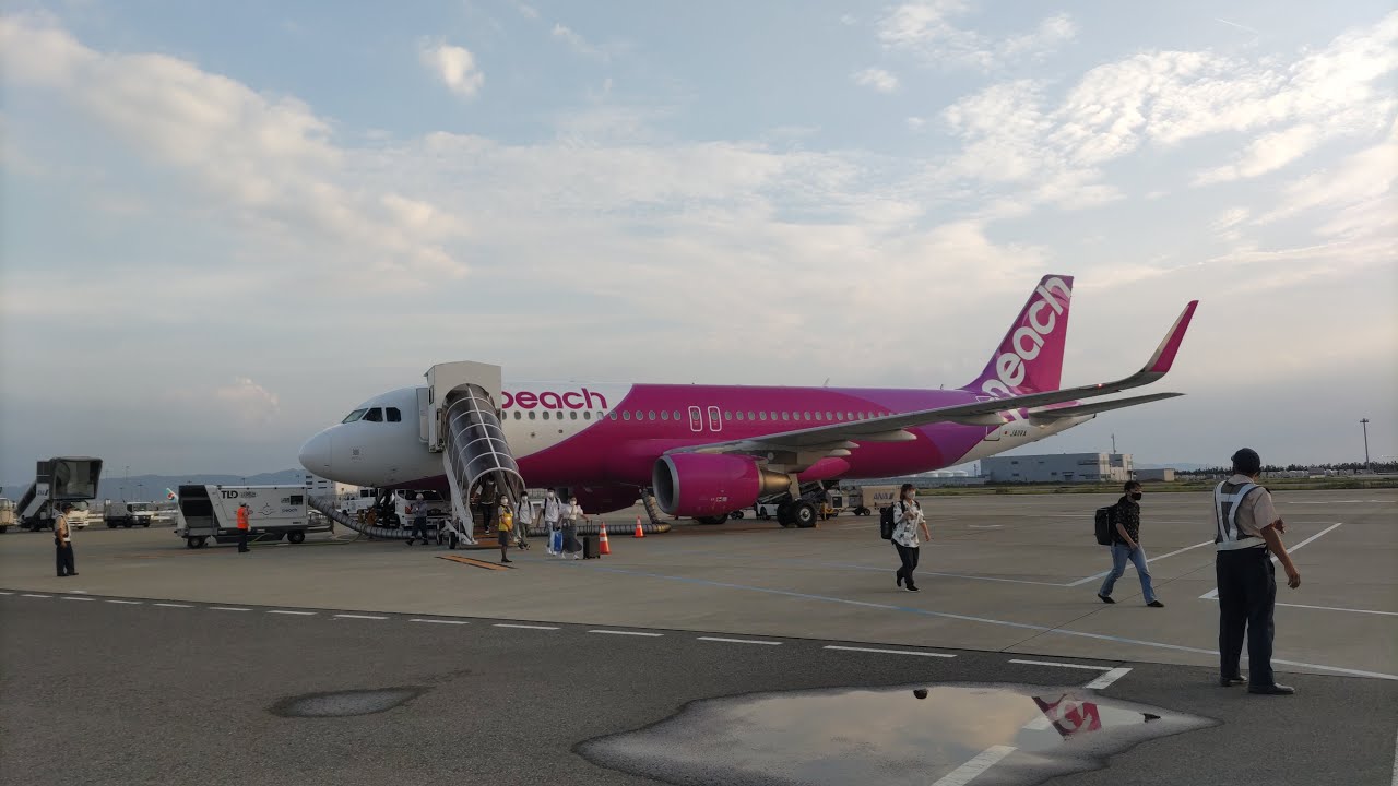 MM138便 仙台～関西 機窓 フルHD peach aviation flight 138 Sendai (Miyagi) - Kansai ...