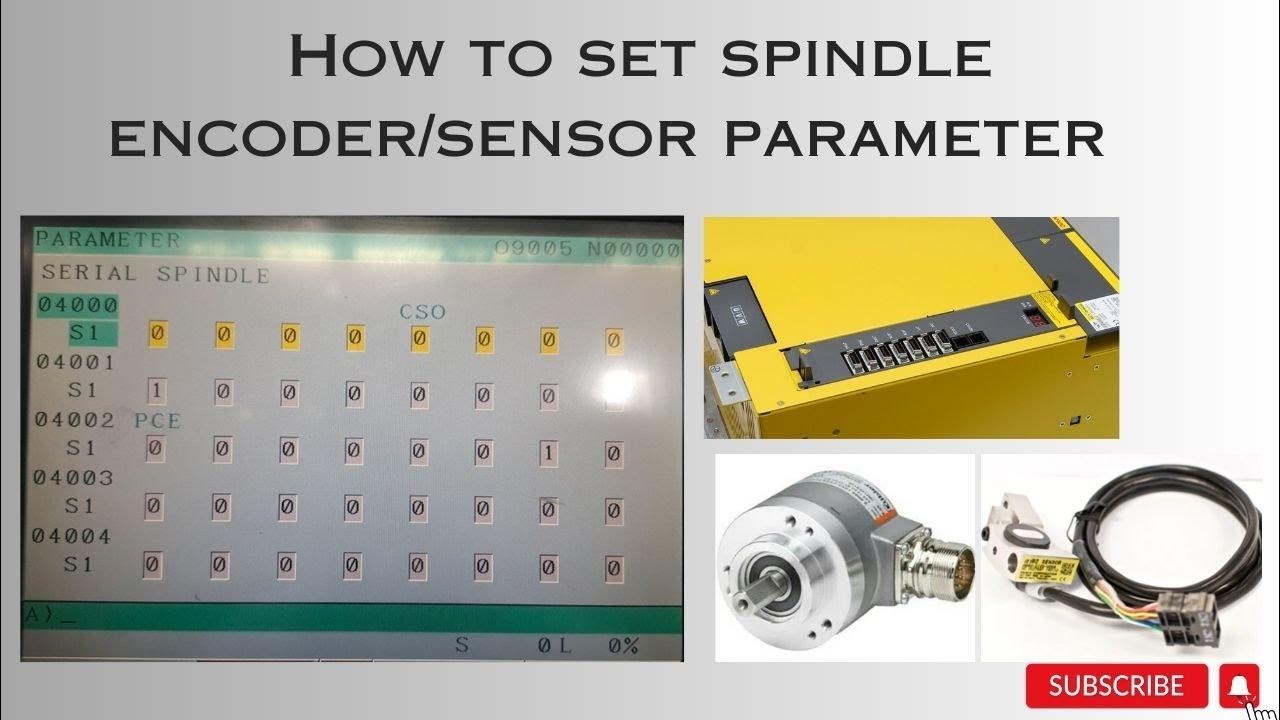 spindle encoder type and parameter #fanuc#industries #cnc - YouTube