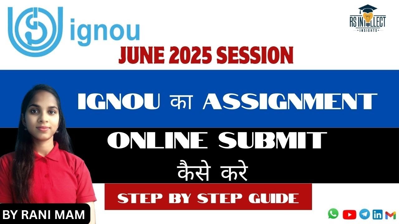 How to Submit IGNOU Assignment online Through Google Form June 2025 Session| Step-by-Step |Rani ...