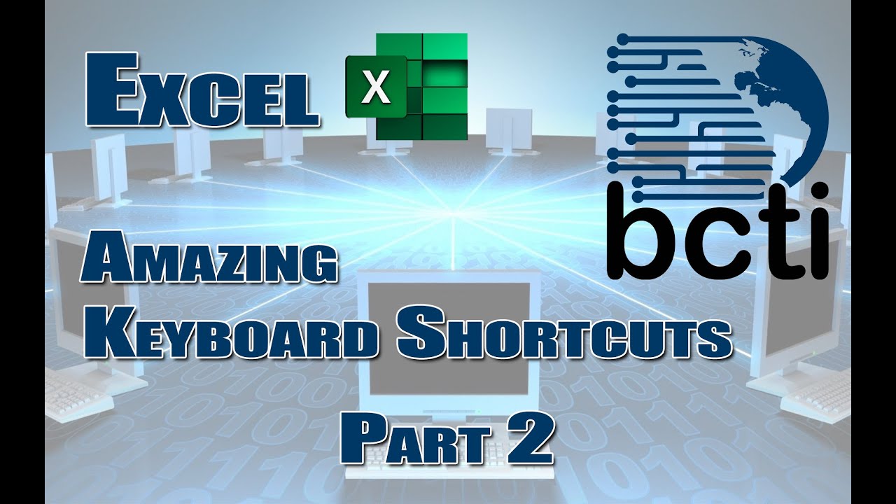 Microsoft Excel - Keyboard Shortcuts - Part 2 - YouTube