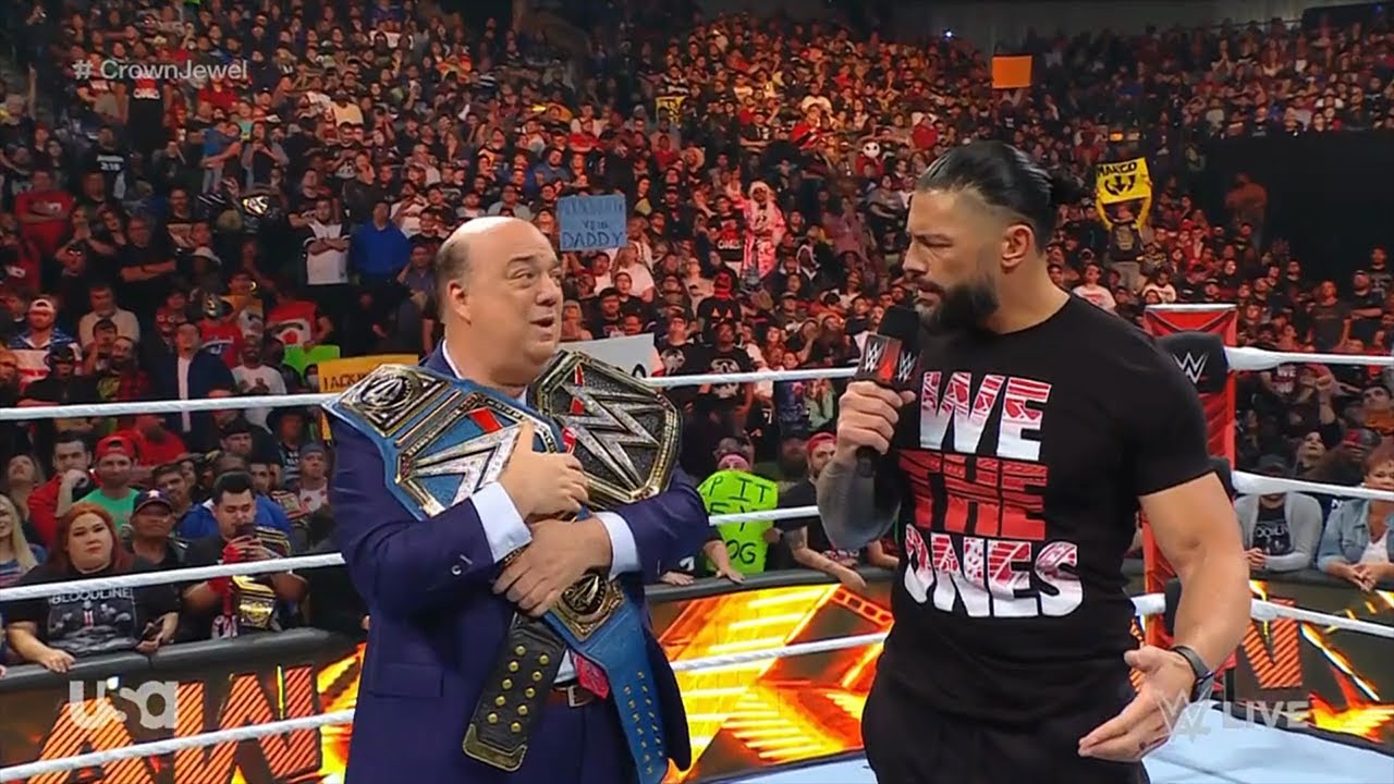 Roman Reigns Superman Punches The Miz on Raw (Oct. 31, 2022) - YouTube