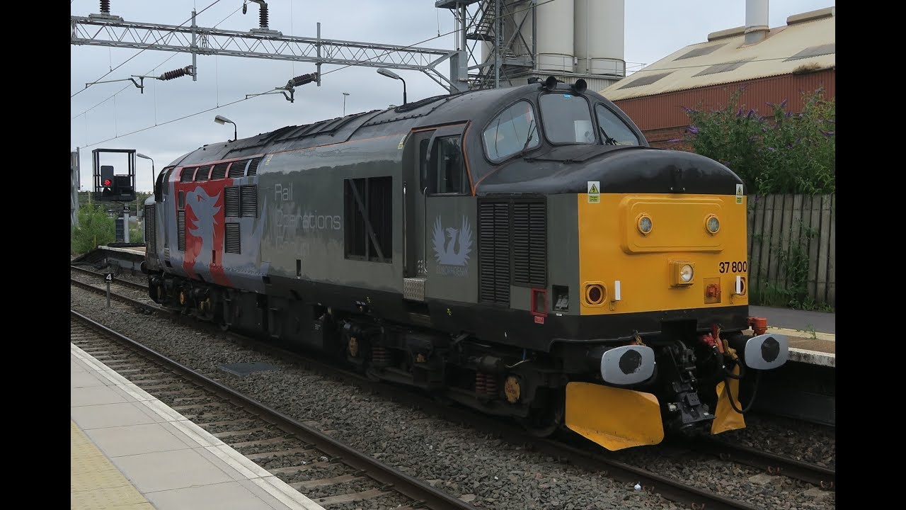 CLASS 37800 to Reading Train Care + BLETCHLEY ACTION 29 06 2017 - YouTube