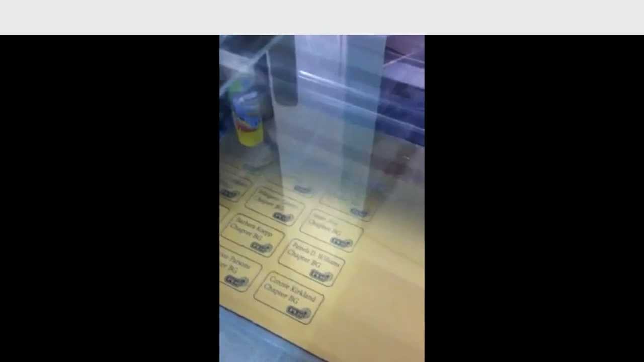 LASER ENGRAVED NAME TAG - How To Make A Laser Engraved Name Tag - YouTube