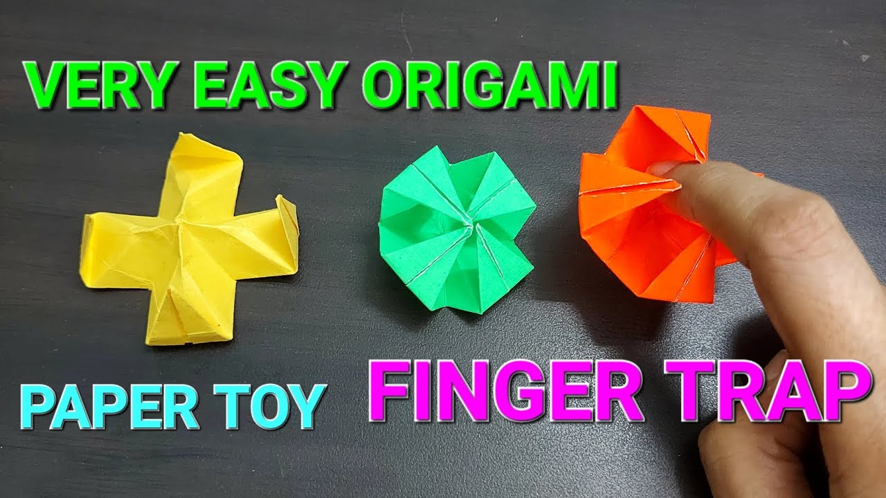 ORIGAMI FINGER TRAP/PAPER TOY STEP-BY STEP TUTORIAL|SRI VINAYAK ORIGAMI ...