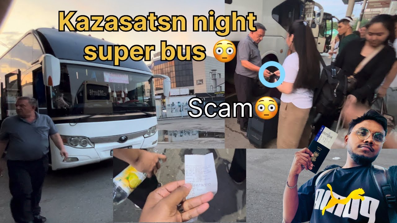 "Night Super Bus in Kazakhstan 🇰🇿 | Full Journey & Inside Experience ...