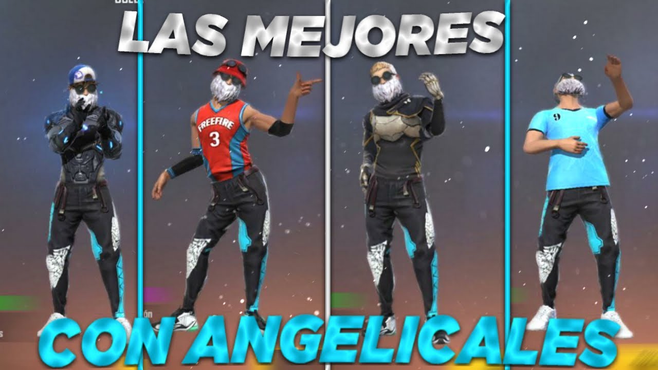 LAS MEJORES COMBINACIONES CON ANGELICALES / FREE FIRE - YouTube