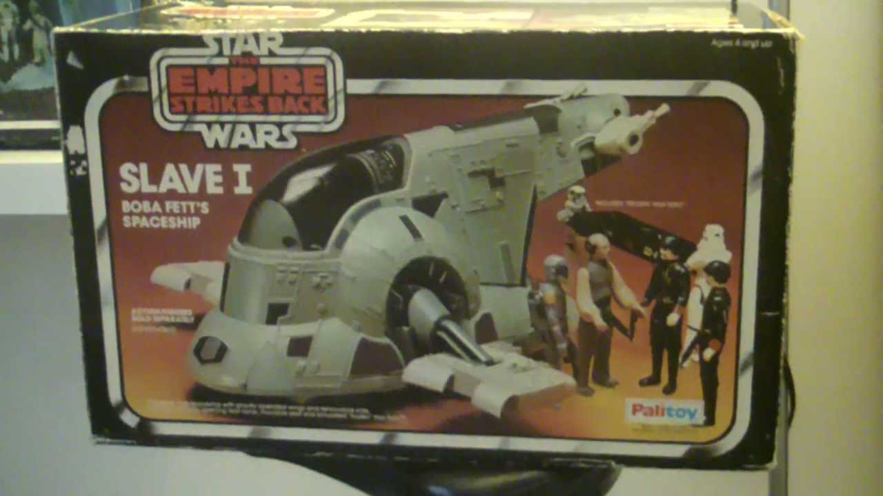 Vintage palitoy Boba Fetts Slave I with box, reviewed! - YouTube