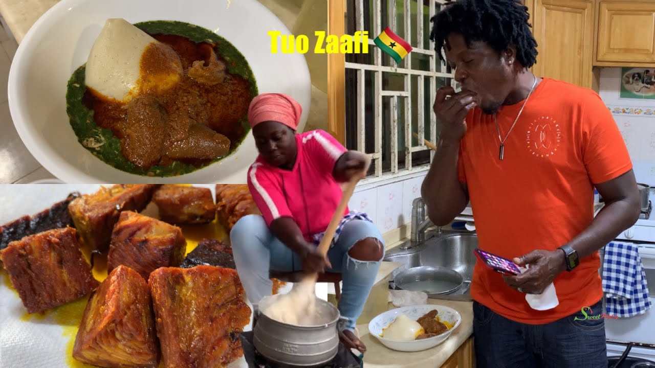 My Baby Sister Made The Authentic Ghana Tuo Zaafi, It Was Soo Tasty My ...