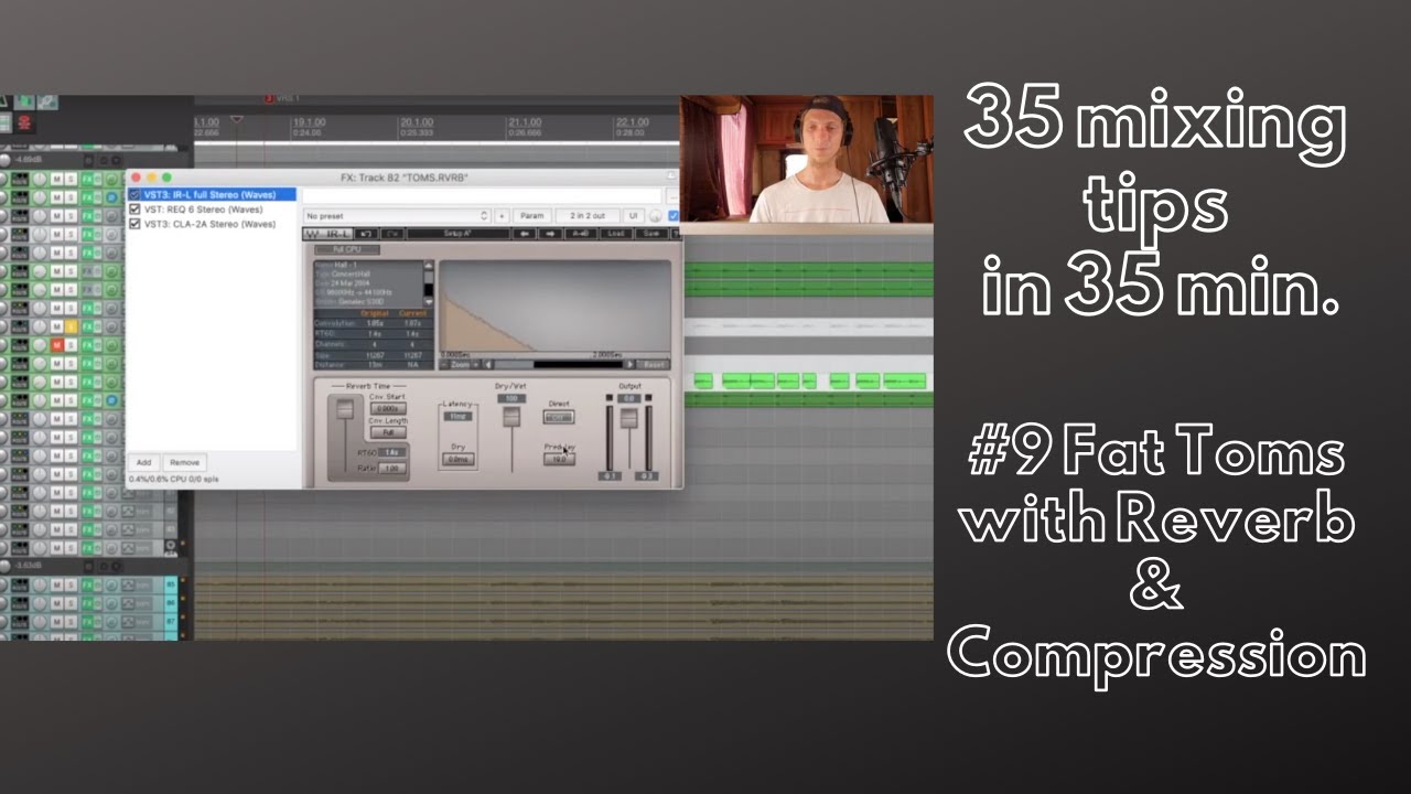 9 of 35 Mixing Tips - Achieve Fat Toms in your mix // 1 Minute Mixing ...