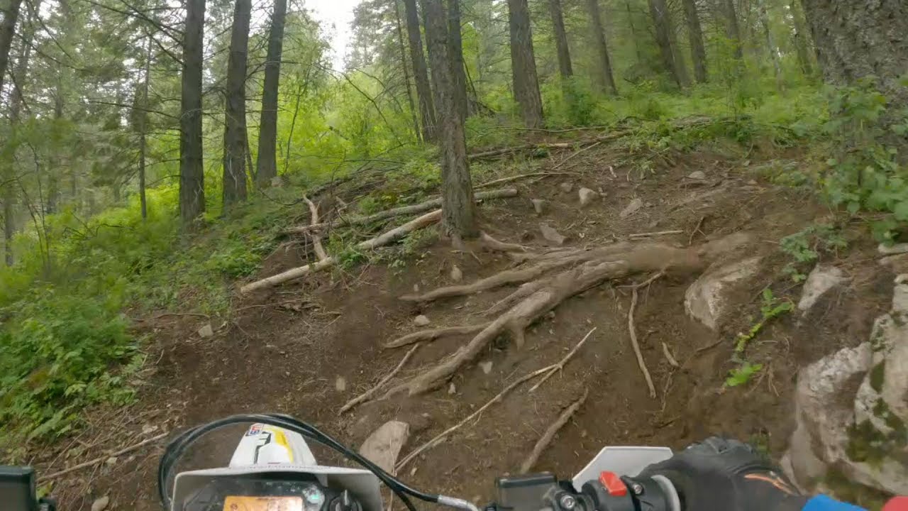 Surron Ultra Bee and KTM 200 riding local trails in North Idaho - YouTube