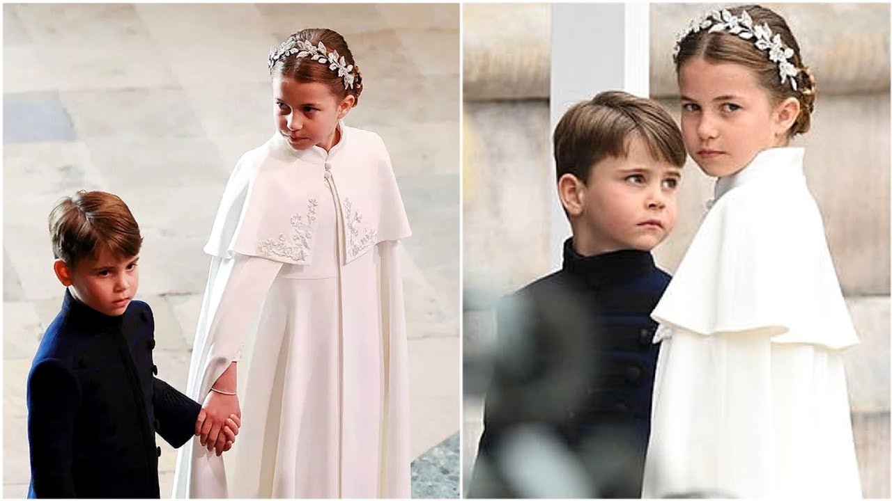 Princess Charlotte holds Prince Louis' hand in a beautiful moment at ...
